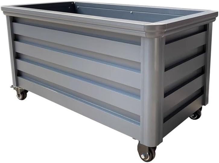 Amazon.com : Rectangle Planting Box with Wheel, Vertical Elevated ...
