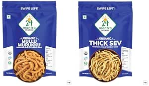 24 Mantra Organic Thick Sev 150g and Organic Mullu Mrurkku 150g Pack of 2 (300g) : Amazon.in ...