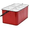 Amazon.com: Creative Co-Op Farmhouse Metal Storage Caddy with 6 ...