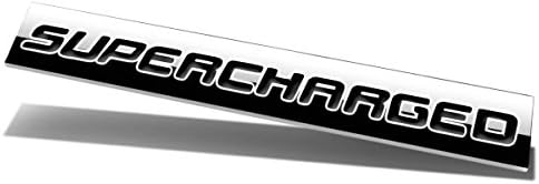 Amazon.com: Auto Dynasty Chrome Finish Metal Emblem Supercharged Badge ...