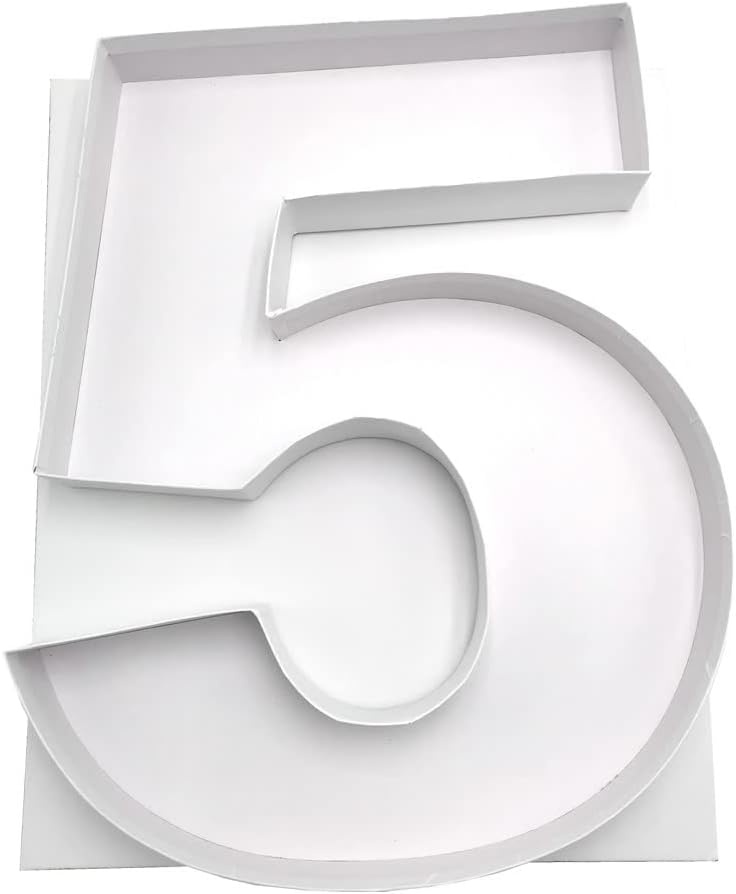 Amazon.com: WENPACK 15" Large Fillable Cardboard Number Charcuterie ...