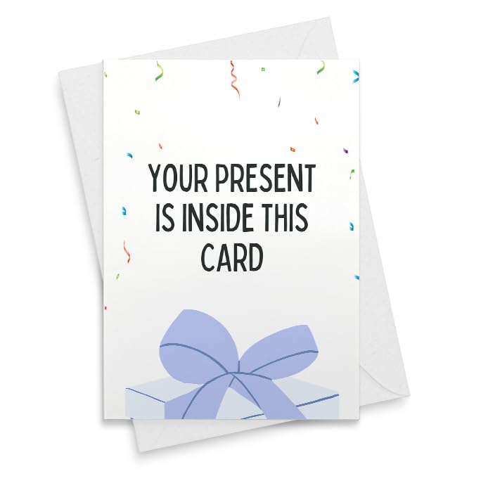 Amazon.com: Your Present Is Inside This Card - F**k You Birthday Card ...