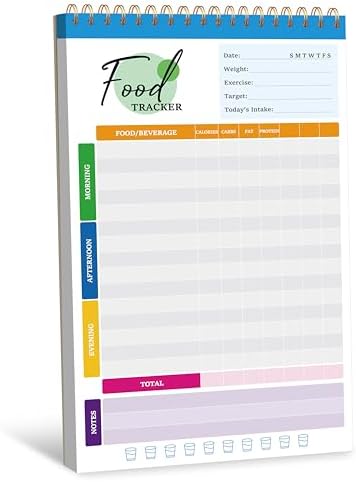 Amazon.com : Gethelud Food Journal Diary, 52 Sheets Spiral Bound Meal ...