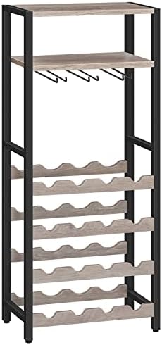 Amazon.com: HOOBRO Freestanding Wine Rack, 16-Bottle Wine Storage Rack ...