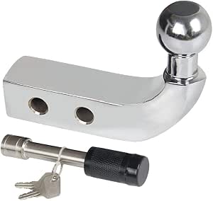 Amazon.com: OFLILAK All Solid Adjustable Trailer Hitch with Pin Key ...