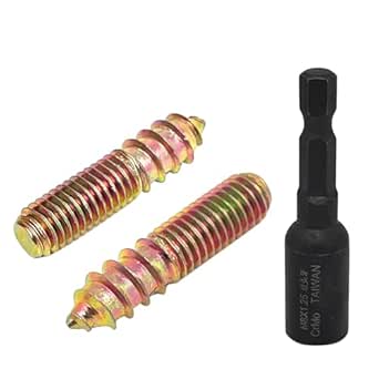 Amazon.com: generic 10pcs M8x35mm Hanger Bolts Double Headed Bolts ...