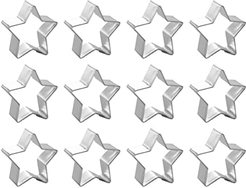 Amazon.com: 1 Dozen/12 Count Mini Stars 1.5 Inch Cookie Cutters from ...