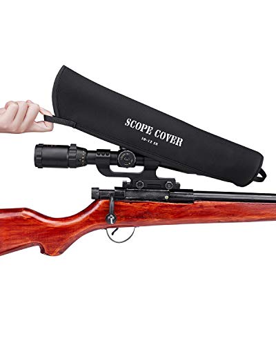 Snapklik.com : Scope Covers Neoprene Optics Lens Cover 12Inch-14 Inch Black