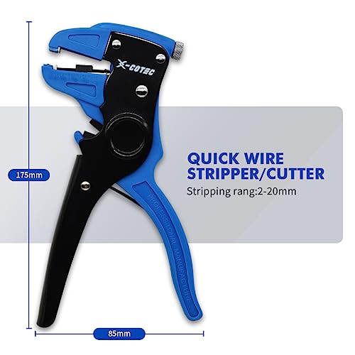 X-COTEC Wire Stripper, Multifunctional Insulated Wire Strippers ...