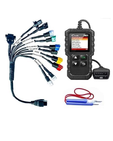 Free FACE Bs6 OBD Cable 11 Cord for All Bikes with Launch Creader 3001 ...