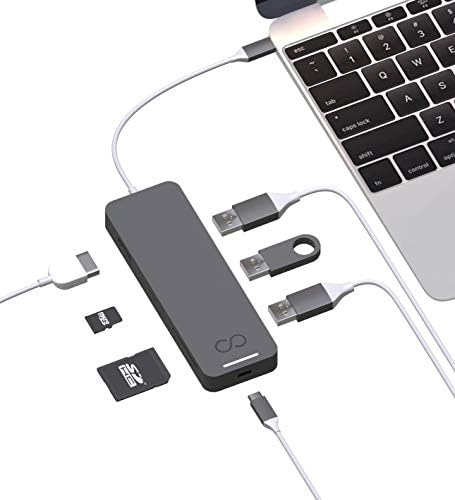 Amazon.com: Blucoil USB Type-C Hub 7-in-1 USB C Adapter with 4K HDMI ...