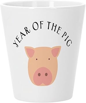 Ceramic Flower Pot with Drainage Hole – Year of the Pig Sign Chinese ...