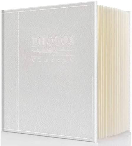 Safedealshop Self-Stick Page Photo Album, Family Album, Leather Cover ...