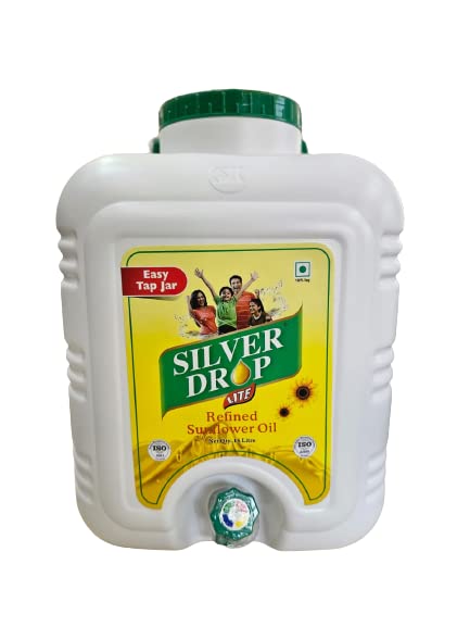 Silver Drop Refined Sunflower Oil 100% Natural, Pure for Cooking and ...
