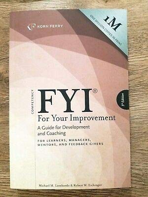 Fyi For Your Improvement A Guide For Development And Coaching: Books ...