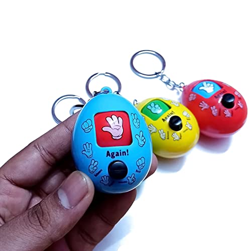 GULLI BULLI Plastic Rock Paper Scissors keychain - size standard - Pack ...