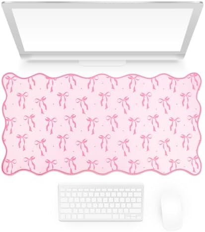 Amazon.com: FYSUIMU Large Pink Bows Mouse Pads Coquette Bowknot ...