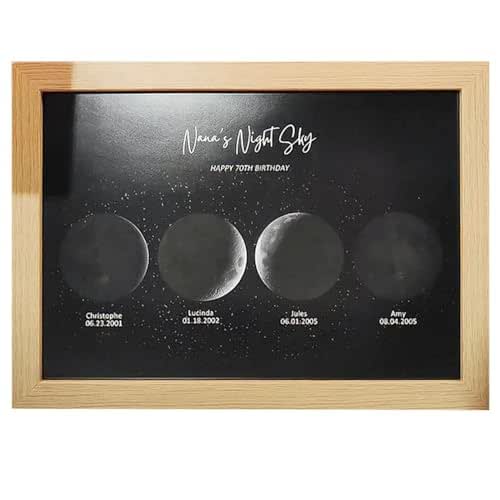 Amazon.com: ROSLILY Personalized Mom Gifts Moon Phase Picture Frame ...