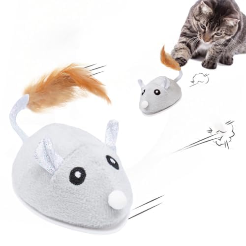Buy ALLTHINGVB Fun Mice Interactive Automatic Cats Plush Toys Play and ...