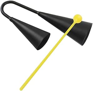 Amazon.com - Wusteg Agogo Bell, Two Tone, Traditional Handheld Latin ...