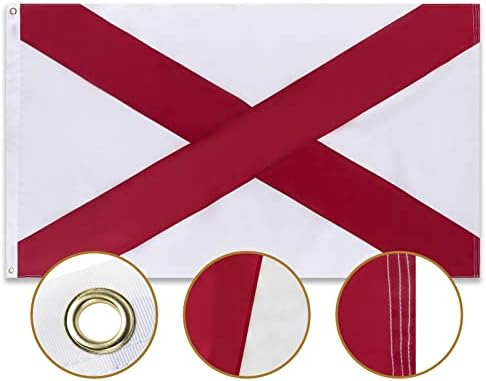 Amazon.com : Alabama - 4 in x 6 in State Stick Flag : Miniature Alabama ...
