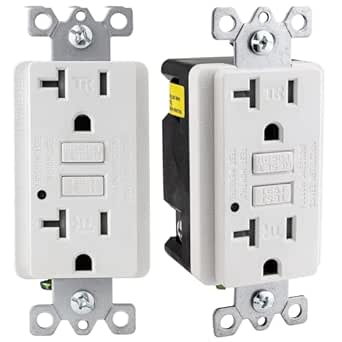 Diodesy- Pack of 2 GFCI Duplex Tamper-Resistant Receptacle Outlet with ...