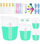 Amazon.com: Silicone Measuring Cups for Resin Supplies - Kit With 600ml ...