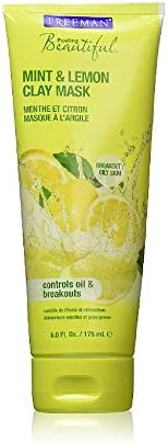 Amazon.com : Freeman Oil Absorbing Mint & Lemon Clay Mask, Facial Mask ...