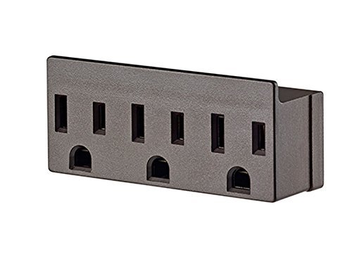 Leviton 005-00697-000 Brown Triple Tap Plug-In Outlet Adapter - Amazon.com
