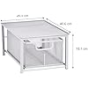 Amazon.com: Amazon Basics Mesh Sliding Basket with 1 Drawer Storage ...