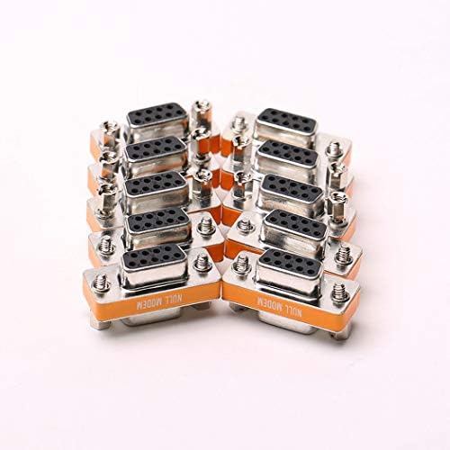 Amazon.com: DB9 null modem male to female slimline data transfer serial port adapter 2 Pack ...