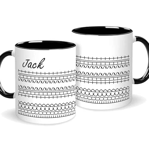 Amazon.com: OHWIPI Personalized Coffee Mug with Hidden Message, Ceramic ...