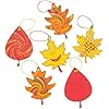Amazon.com: Fun Express - Liliful 60 Set Fall Leaves Scratch Crafts ...