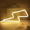 ENUOLI Neon Light Sign LED Lightning Shaped Night Light Wall Decor ...