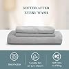 Amazon.com: Sijo Premium Stone Washed French Linen 1 Flat Sheet (Dove ...