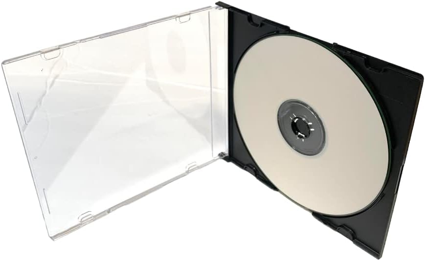 Amazon.com: MediaPack4All 5.2mm Slim Single Black Jewel Case (1-Disc ...