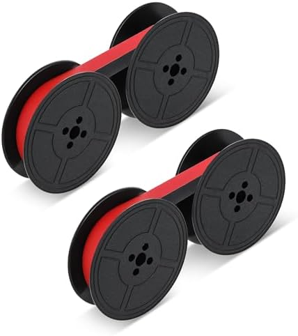 2 Universal Typewriter Ribbon Replacement Ink Spool Ribbon Twin Spool ...