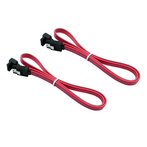Amazon.com: Left Angle to Straight SATA 2.0 Data Cable with Clip, 20 ...