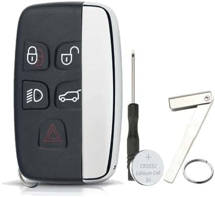 5 buttons for Range Rover Key Fob Case Cover Replacement for Land Rover ...