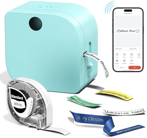 Phomemo Label Maker Machine with Tape, Bluetooth Small Label Makers ...