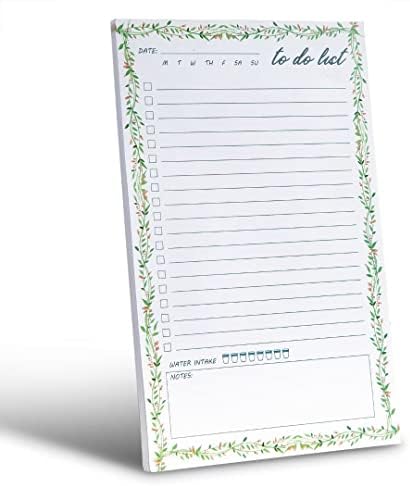 Amazon.com : 6 Pack to Do List Notepad Daily Planner Notepad Undated 60 Sheets Tear Off 5.5 x 8. ...