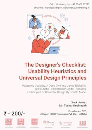 The Designer's Checklist: Usability Heuristics and Universal Design ...