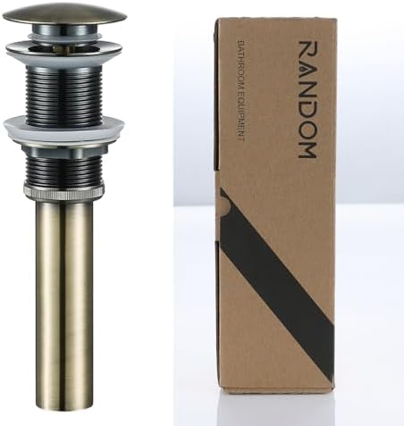 Amazon.com: Stainless Steel Bathroom Sink Flip Drain Stopper Without ...