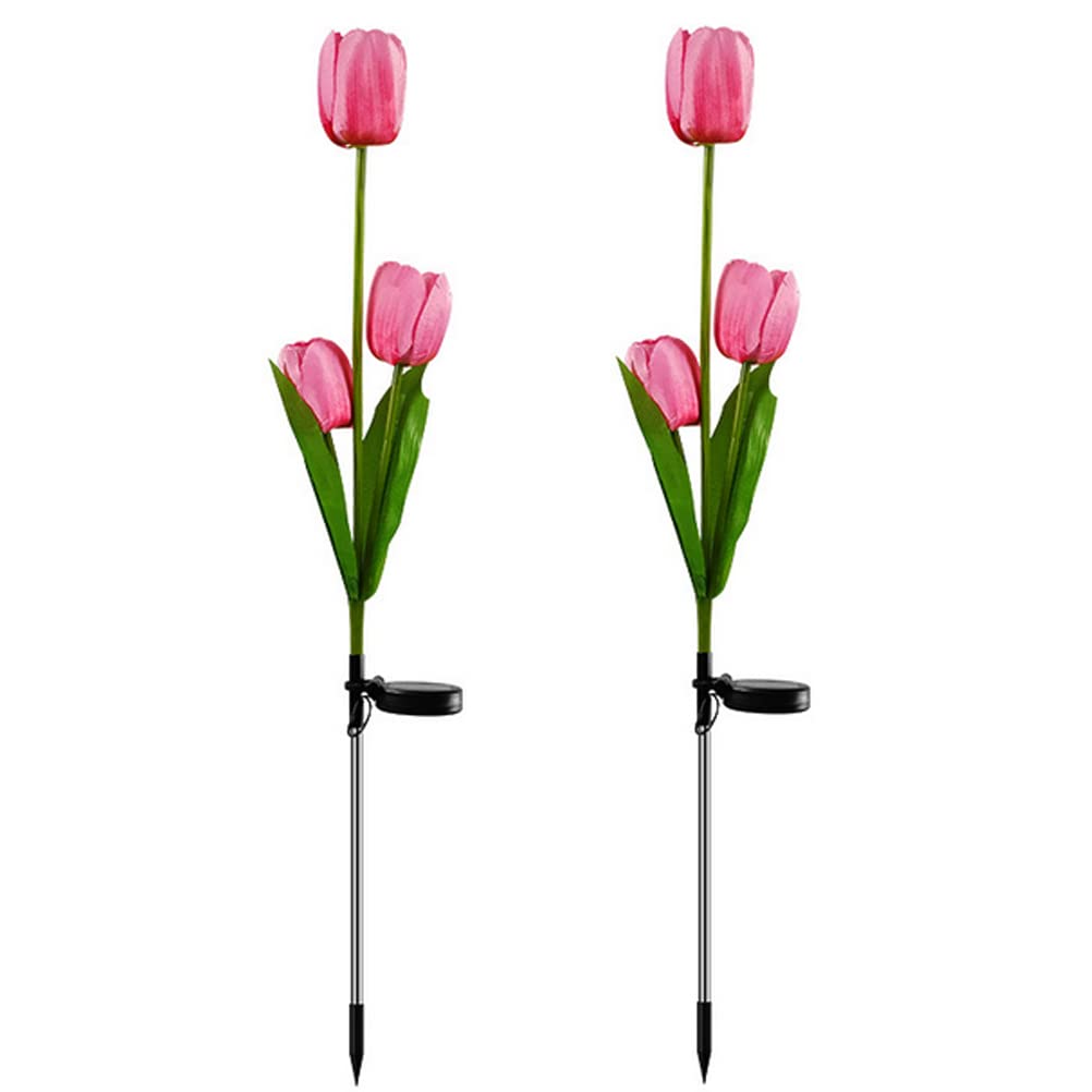 Snapklik.com : Solar Flower Lights Outdoor, IP65 Waterproof Solar Tulip ...