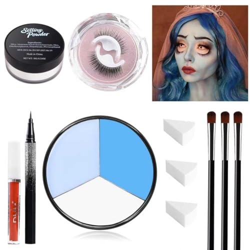 Halloween Sally Makeup Kit, Corpse Bride Corpse Bride Face Painting Kit ...