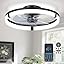 Amazon.com: VOLISUN Low Profile Ceiling Fans with Light and Remote, 19 ...