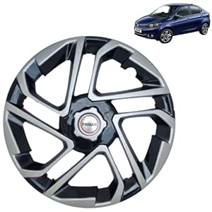 Prigan Wheel Cover for TATA TIGOR 14 Inch Silver Black Wheel Cap ...