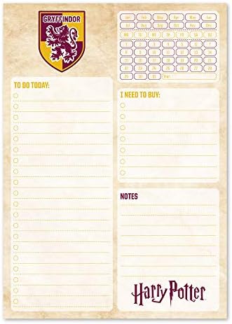 Amazon.com : Grupo Erik Harry Potter Gryffindor Daily Planner A5 | Desk ...