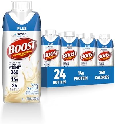 Amazon.com : Boost Plus Vanilla Ready To Drink, 8 Fluid Ounce (Pack of ...