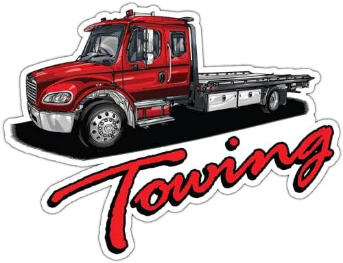 Amazon.com: Towing Service Tow Truck Car Bumper Window Sticker Decal ...